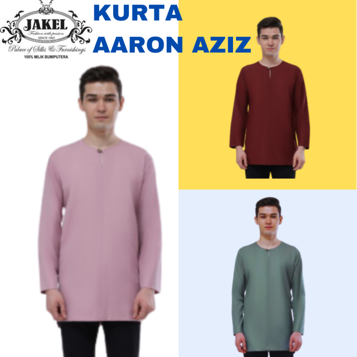 BAJU KURTA AARON AZIZ (TELUK BELANGA) - BY JAKEL | Lazada