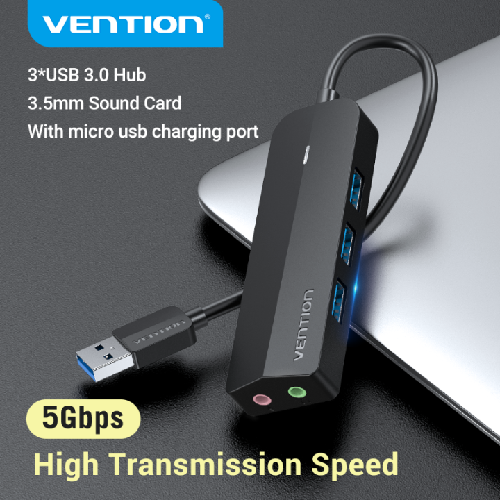 Vention USB Hub hubs 3 5mm Microphone female extender multi usb port ...