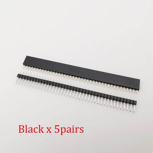 10Pc 40Pin Strip Terminal Header Pin Baris Tunggal 2.54Mm Pitch 1X40P ...