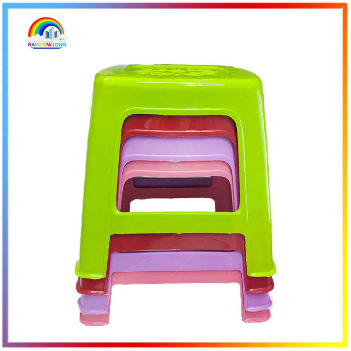 SKY731 COL PLASTIC SQUARE STOOL-3PCS SET | Lazada PH