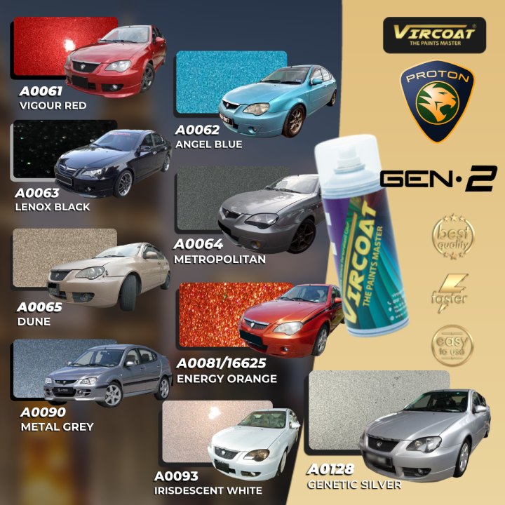 [Proton Gen-2] VIRCOAT Aerosol Spray 2K Paint/ Car Repair Paint Body ...