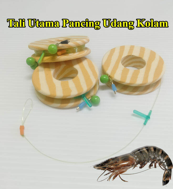 Tali Utama Pancing Udang Harimau & Udang Galah Kolam Custom Prawning ...
