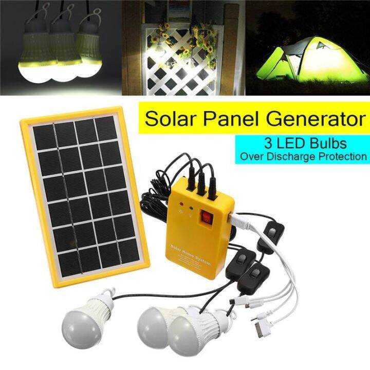 Lithium Solar Power Panel Generator Kit Solar Powered Generator Home ...