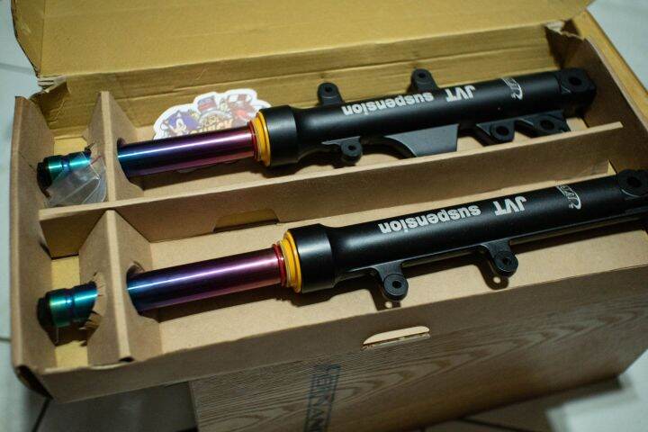 JVT 27MM FRONT SHOCK TITANIUM WITH PRELOAD FOR AEROX V1 AND V2 | Lazada PH