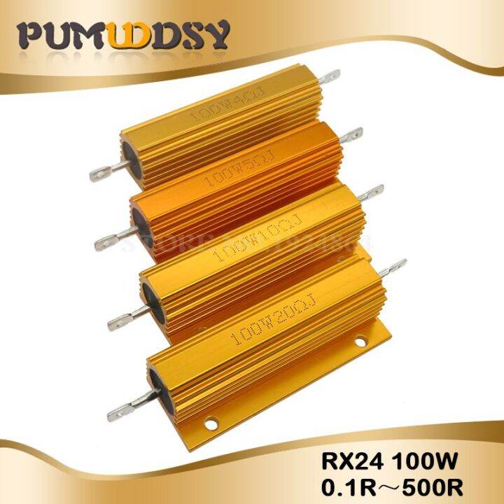 Rx24 100W Aluminium Power Metal Shell Case Wirewound Resistor 0.01 ...