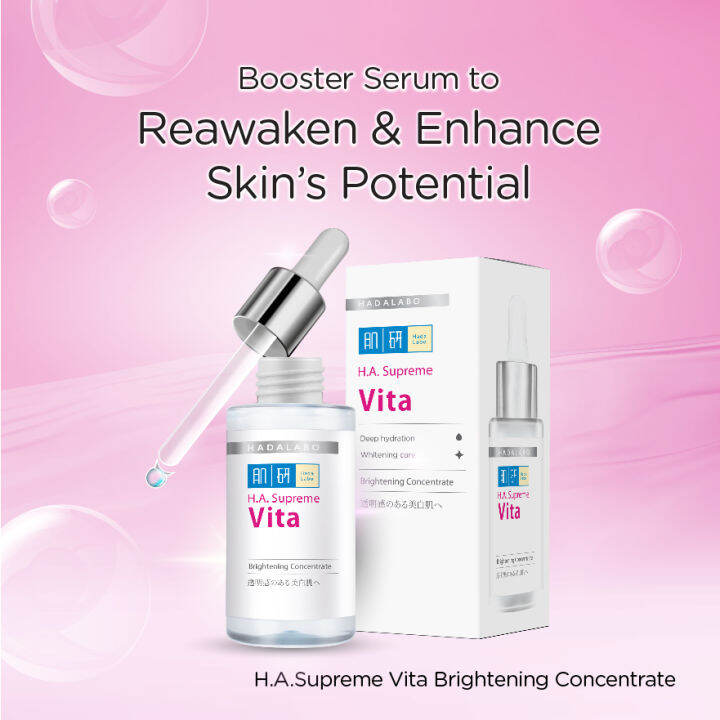 Skincare products Hada Labo HA Supreme Vita Brightening Concentrate ...