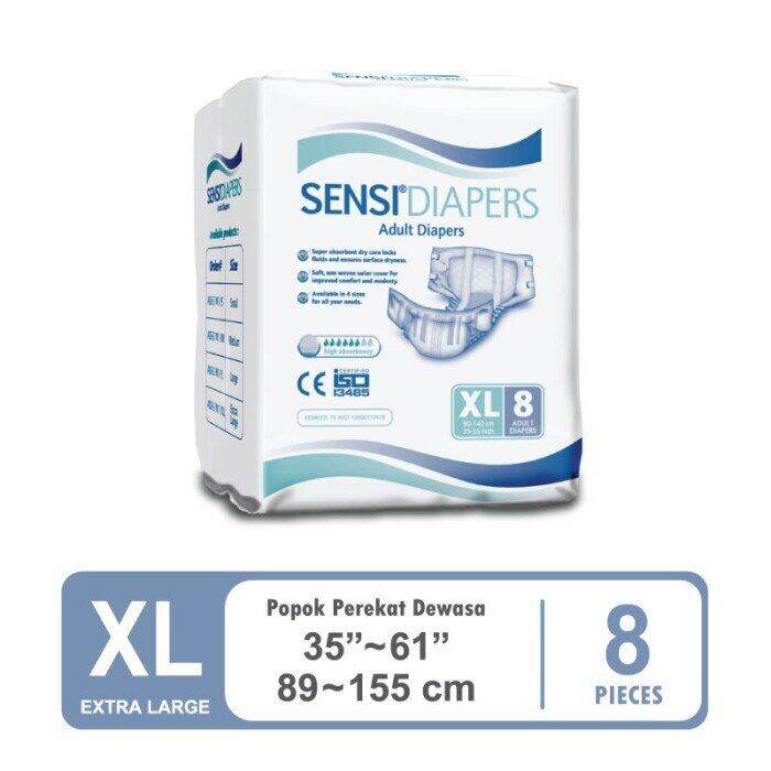 Sensi Diapers XL8 / Pampers Perekat Dewasa Sensi XL 8 | Lazada Indonesia