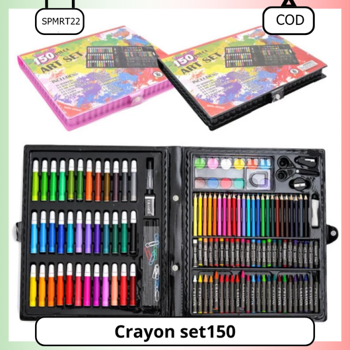 Alat Mewarnai Crayon set 150 | Lazada Indonesia