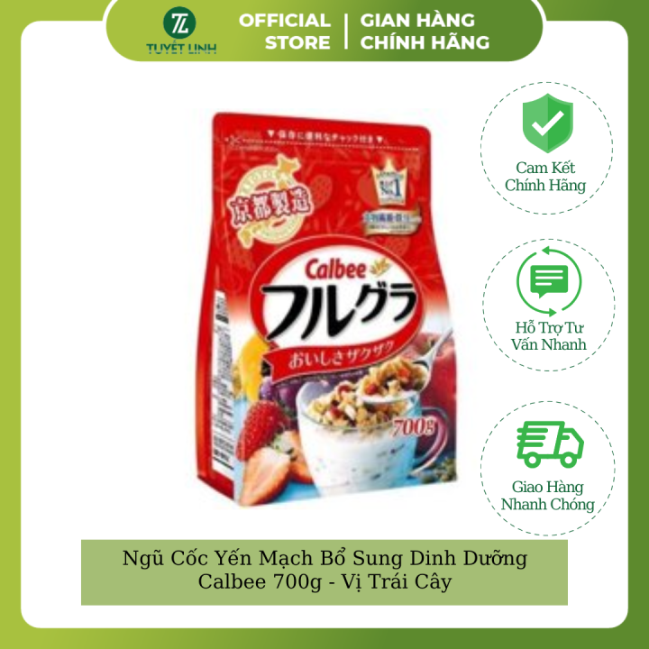 Ngũ Cốc Trái Cây Yến Mạch Bổ Sung Dinh Dưỡng Chất Xơ, Sắt & Vitamin Calbee 700g Nhật Bản | Lazada.vn
