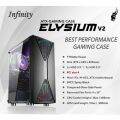 Casing Infinity Elysium V2 - Gaming Case ATX Mid Tower + 3 Fan RGB ...