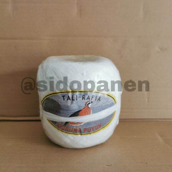 TALI RAFIA PLASTIK / TALI RUMPUT JEPANG MEREK BURUNG PUYUH WARNA HIJAU ...