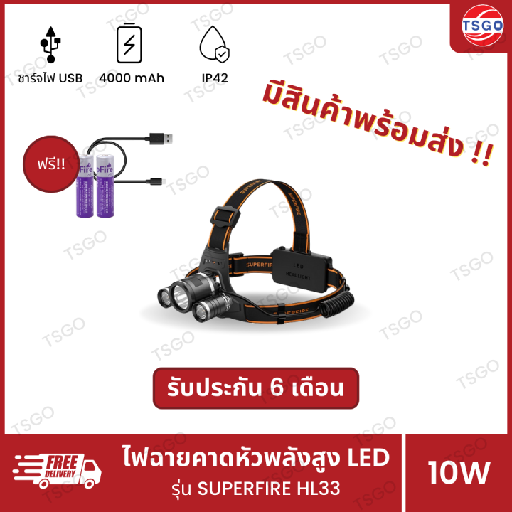 ไฟคาดหัว Headlight HL-33 | Lazada.co.th