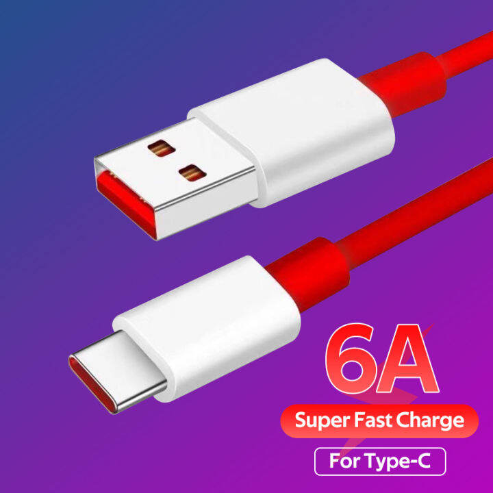 Super Fast Charge 6A Charging Wire For One Plus 1+ 8 8pro 7T 7 Pro 6T 6 ...
