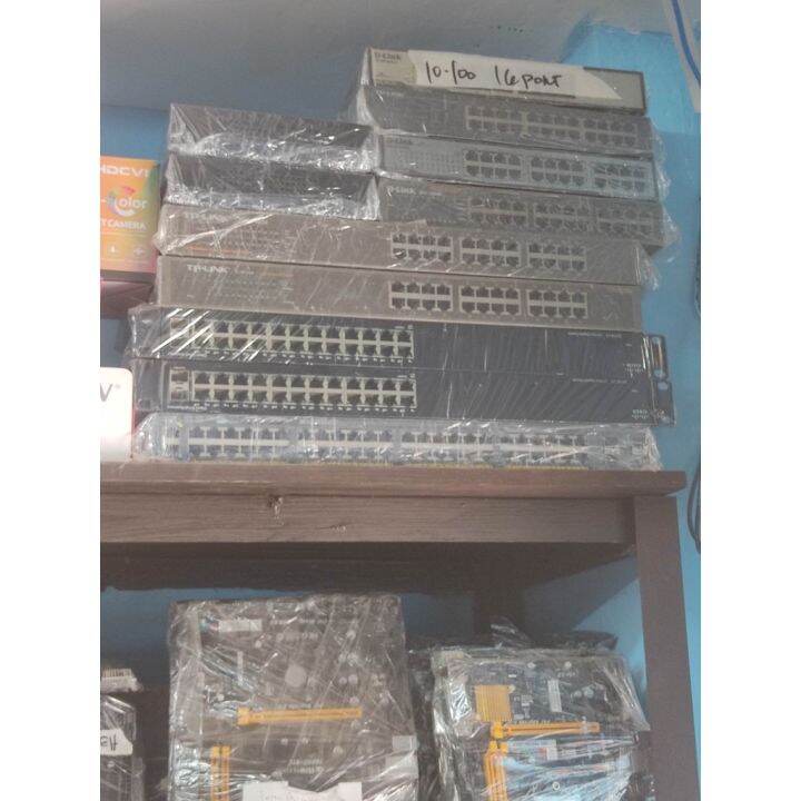 ♟Gigabit Switch HUB 16 Port | 24 Port | 38 Port ( Assorted USED )♥ ...
