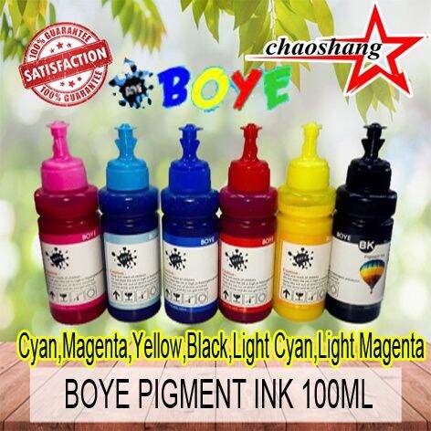 BOYE PIGMENT INK KOREA (C M Y K LC LM) 100ml | Lazada PH