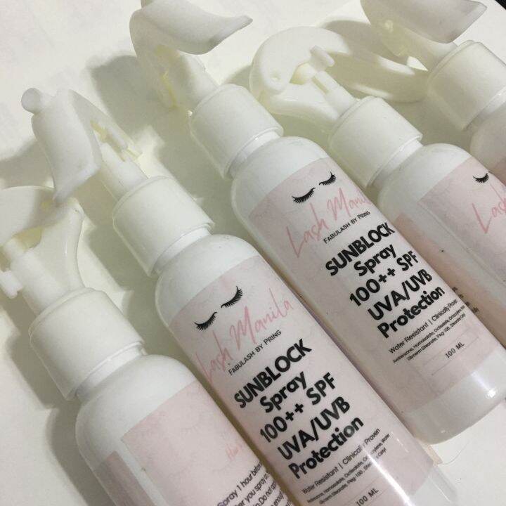 LASH MANILA SUNBLOCK Spray 100++ SPF | Lazada PH