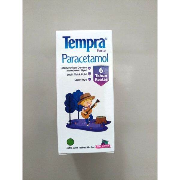 Tempra Forte sirup 60ml rasa anggur obat demam turun panas anak 6 tahun ...