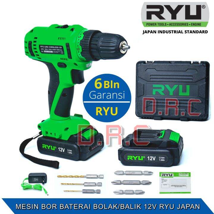 RYU RCD 12 V Paket Bor Baterai Cordless Driver Drill Battery RCD12V ...