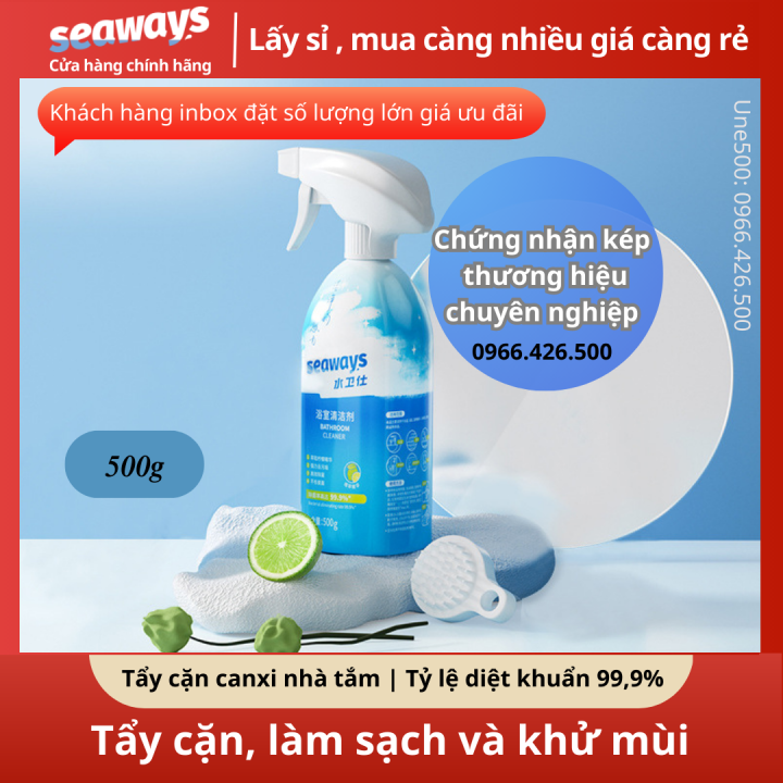 Tẩy Cặn Canxi SEAWAYS Chai 500ml - Tẩy Cặn Canxi Nhà Tắm | Lazada.vn