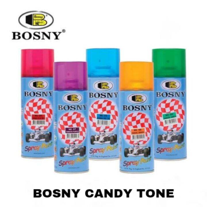Bosny Candy Tone Colors Acrylic Spray Paint 400ml | Lazada PH