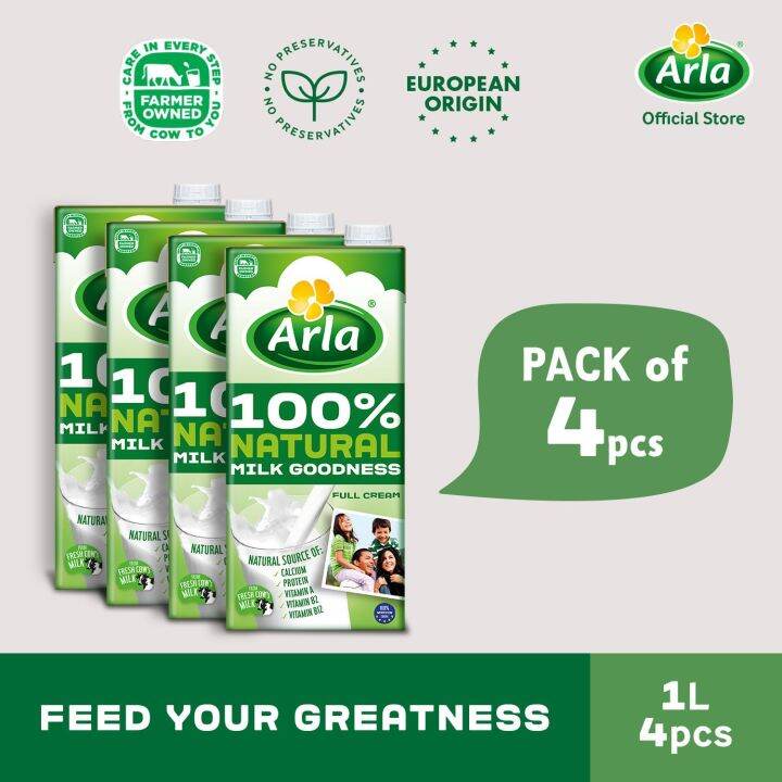Arla Full Cream Milk 1L 4-Pack | Lazada PH