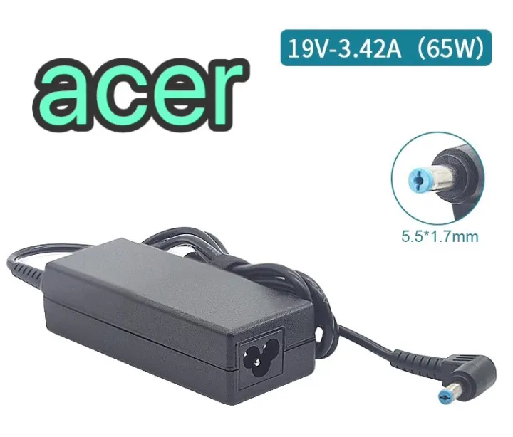 Acer Adapter ของแท้ 19V/3.42A 65W หัวขนาด 5.5*1.7mm สายชาร์จ เอเซอร์ อะแดปเตอร์, สายชาร์จ Acer ...