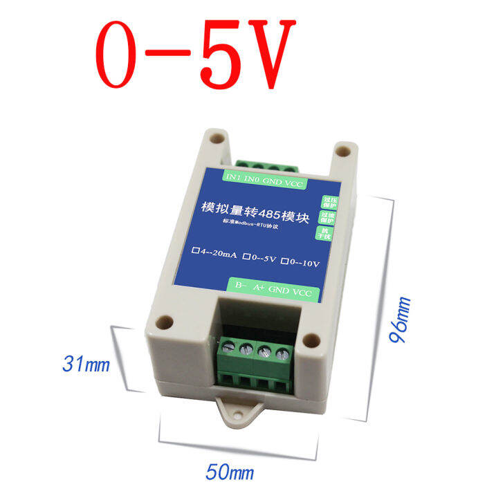 Analog Input And Output Transfer To 485 Module Modbus 0-5V 0-10V 4-20MA | Lazada PH