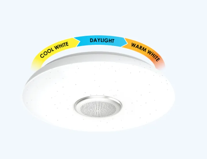 Firefly PRO Series LED 3-Color Ceiling Lamp with Bluetooth Speaker ...
