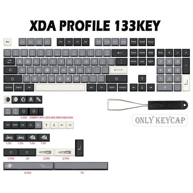 GMK-KEY Apollo Keycaps pbt XDA Keycap For dz60/RK61/64/gk61/68/75/84 ...