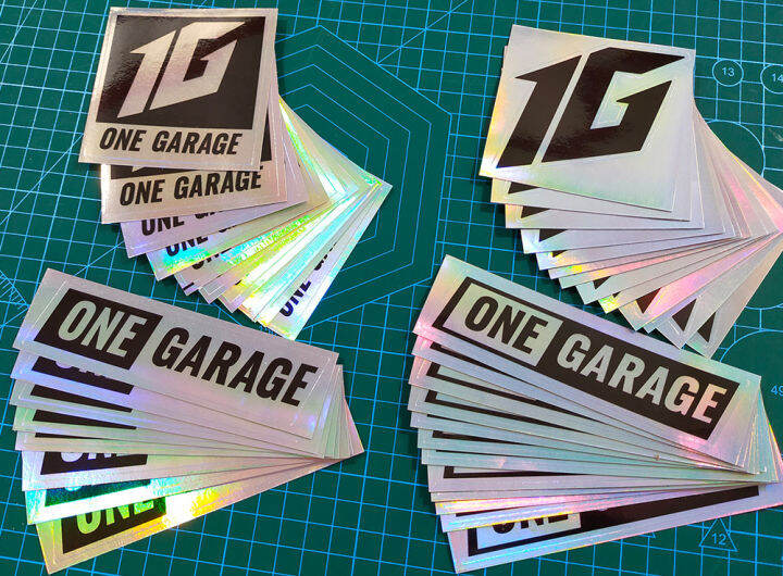Hologram High Quality Stickers 1G One Garage Motovlog | Lazada PH