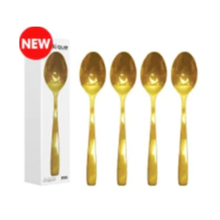 Slique 4Pc Gold Dinner Spoon Slq-Spn-4Gd | Lazada PH