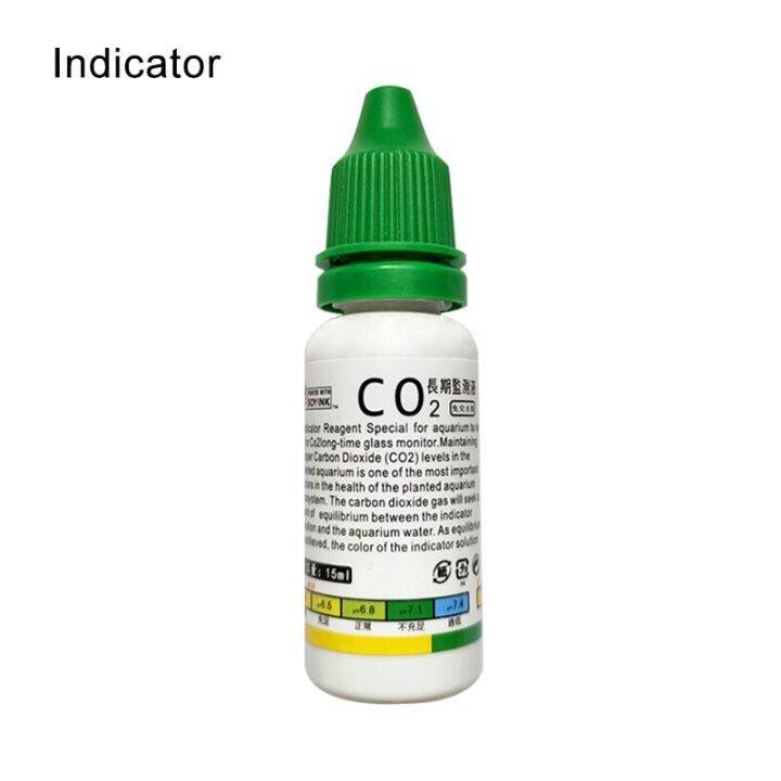 Aquarium CO2 Indicator Solution Monitor Plants Grass CO2 Concentration ...