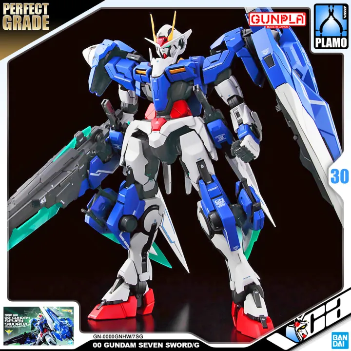 ⭐️ BANDAI GUNPLA PERFECT GRADE PG 1/60 00 GUNDAM SEVEN SSWORD/G ประกอบ ...