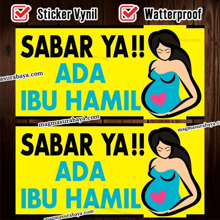 Stiker Sabar Ya ada ibu Hamil | Lazada Indonesia