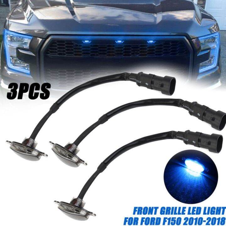 【ISMAY】 Complete the Look of Your For Ford F150 Raptor Grille 3x Blue ...