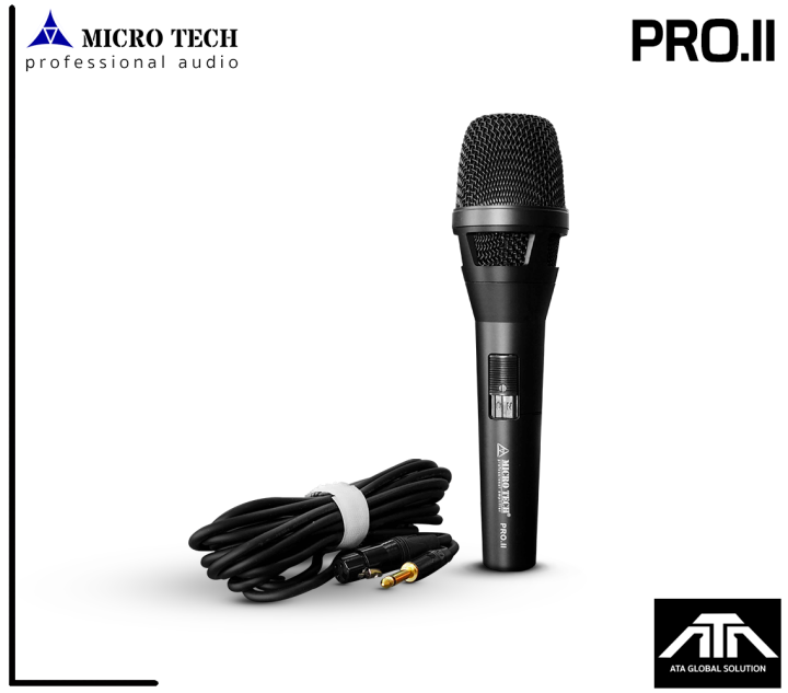 MICROTECH PRO.II ไมค์สาย ไมโครโฟน พร้อมสายยาว 5 เมตร MICRO TECH PRO II ...