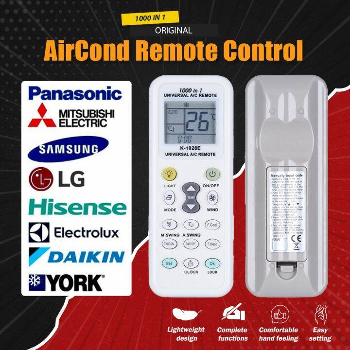 MALAYSIA STOCK 1000 In 1remote Control Air Universal Aircon Remote ...