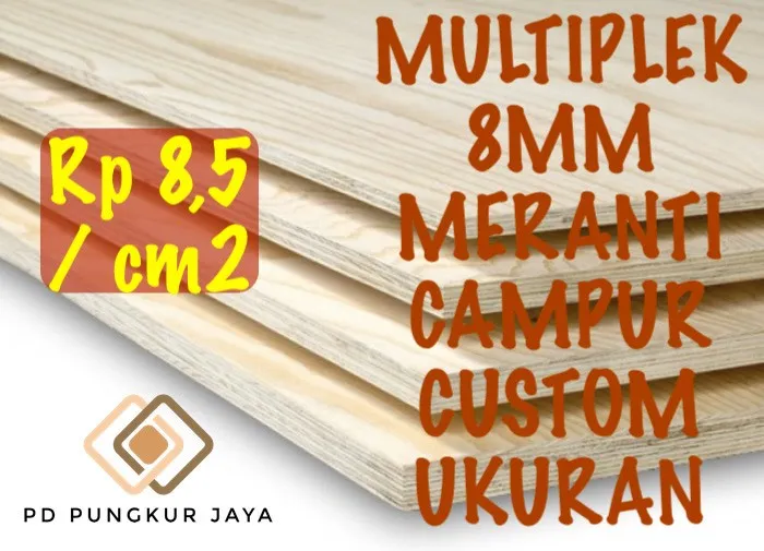 TRIPLEK / MULTIPLEK 8MM MERANTI CAMPUR UKURAN CUSTOM | Lazada Indonesia