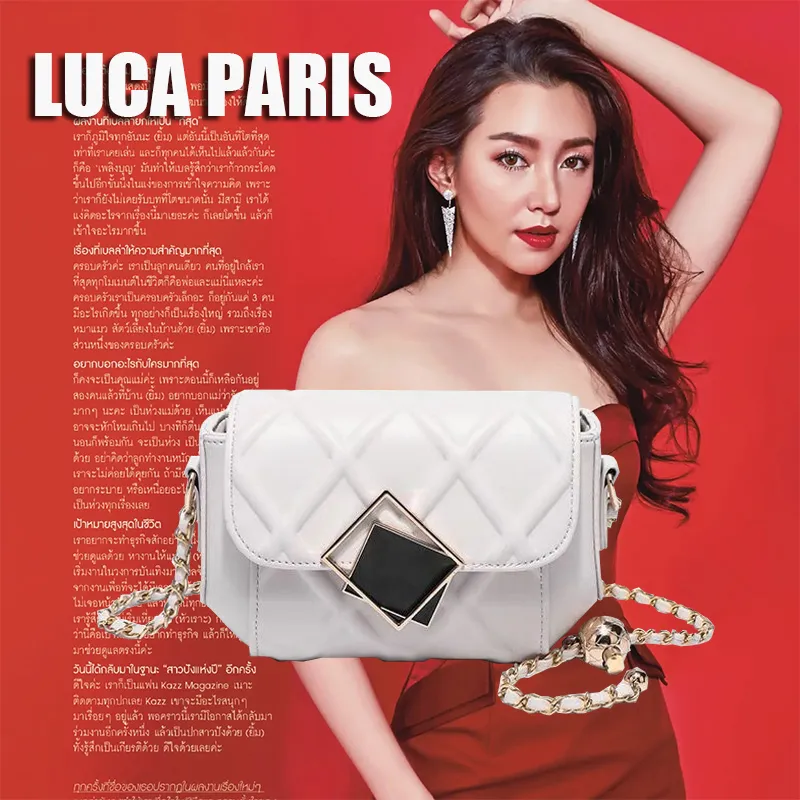 LUCA PARIS สีขาวกระเป๋า messenger ผู้หญิงกระเป๋า 2021 ใหม่อินเทรนด์ all ...