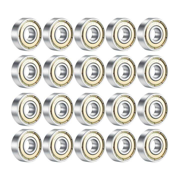 608ZZ Double Shielded Ball Bearing, Metal Deep Groove Ball Carbon Steel ...