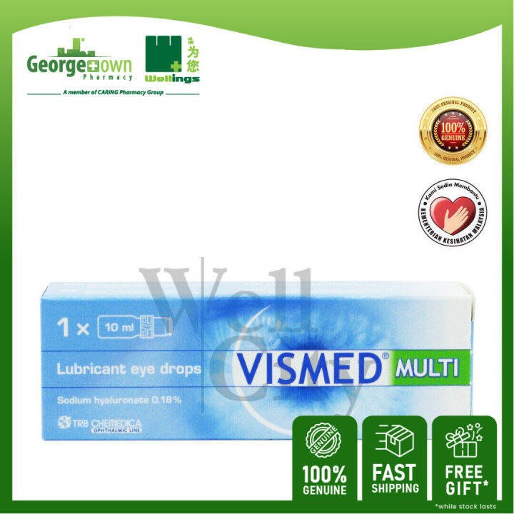 VisMed Multi Lubricant eye drops 10ML (BOX) [Georgetown Wellings ...