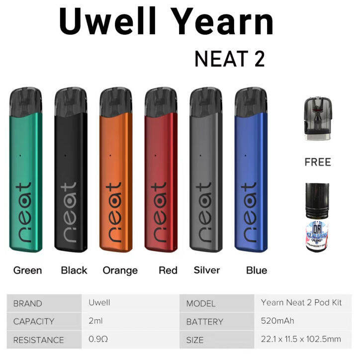 vapings Uwell Yearn Neat 2 Starter kit Legit Vapre Pods send juice ...