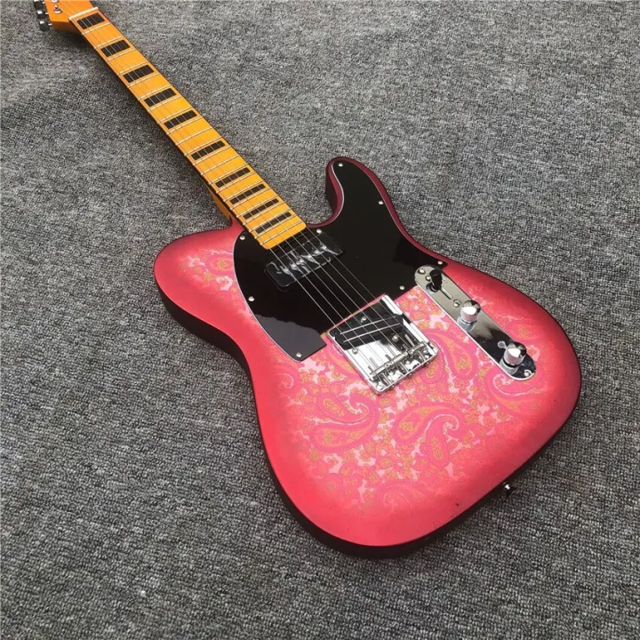 Red 1969 Fender Paisley Telecaster James Burton Brad Paisley Black ...