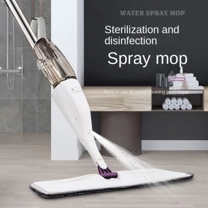 🏆Unichamp Spray Mop Microfiber Mop 360 Rotation Handwashing Handle ...