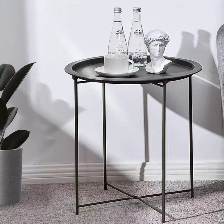Foldable round coffee table mini dining table Home Furniture Decor ...