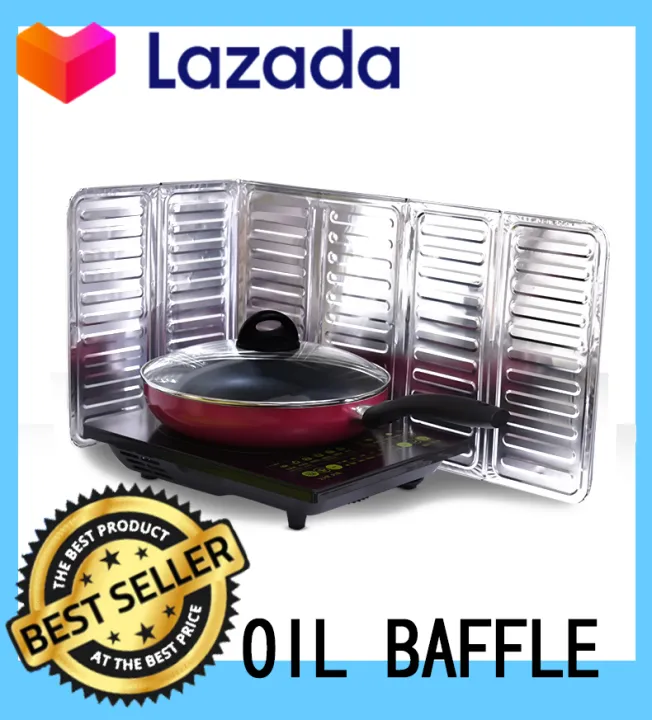 Aluminum Folded Kitchen oil baffle Splash Oil Cooking Protection Shield ...