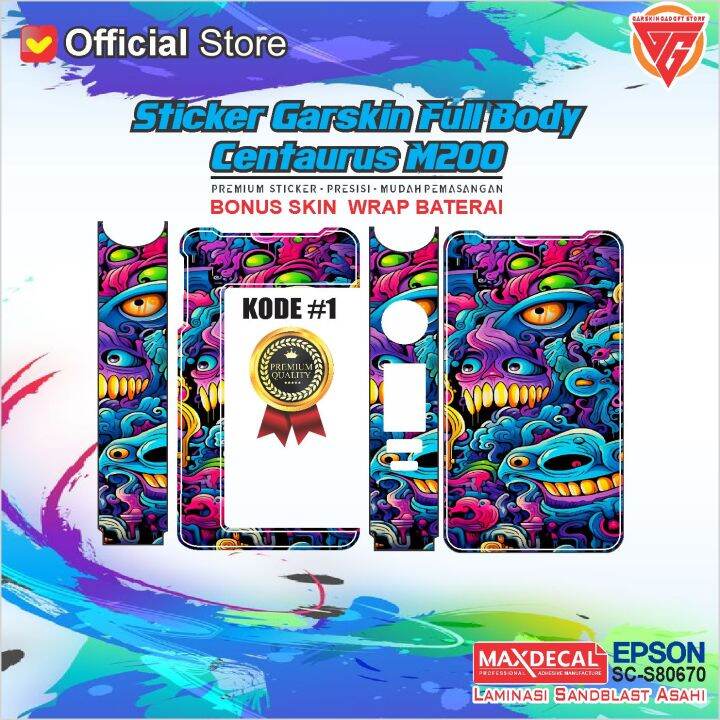 Garskin Centaurus M200 Fullbody Skin Wrap 18650 Sticker Premium Motif ...