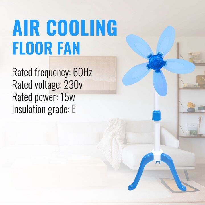 KUKU 5 Blade Floor Stand Fan Family Electric Cooling Stand Fan for Home ...