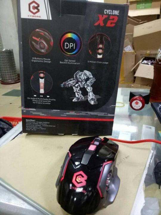 Mouse Gaming CYBORG X2 Mouse USB 6D CYCLONE Gaming mouse | Lazada Indonesia