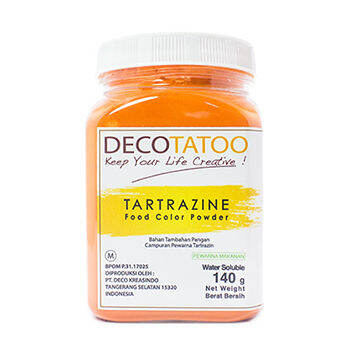 Pewarna Makanan Yellow Tartrazine Decotatoo WATER Soluble 140 gr ...